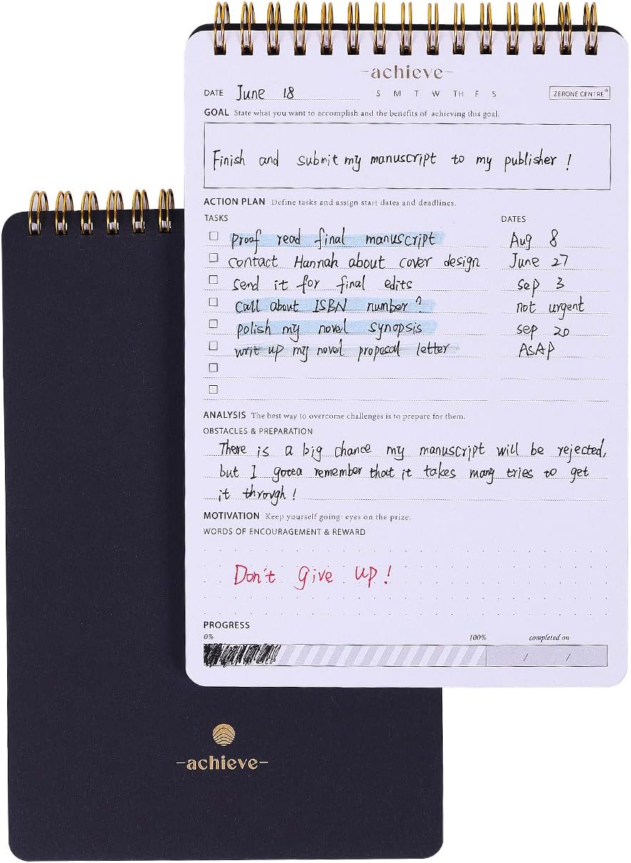 Amazon.com : Goal Planning Notepad - A5 Goal Setting Journal For ...