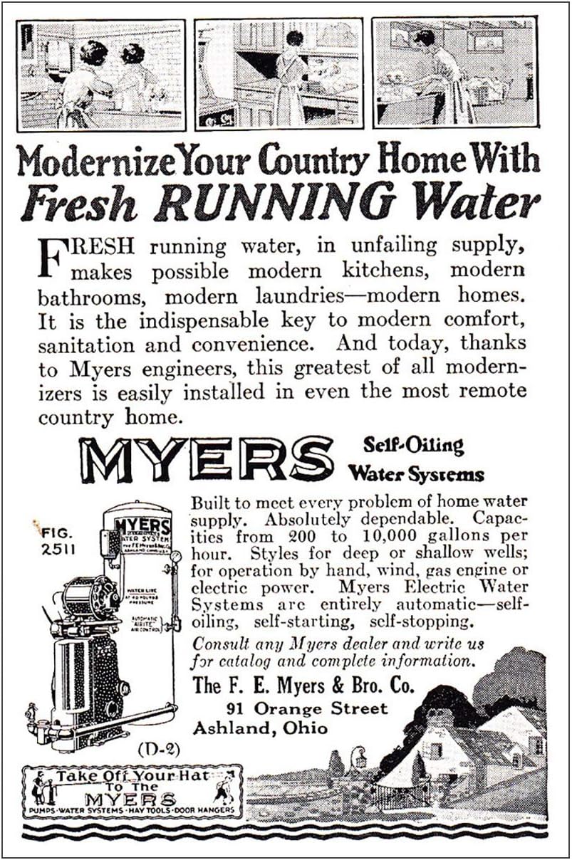 Amazon.com: 1929 Myers Self Oil Water Systems: Modernize Your Country ...