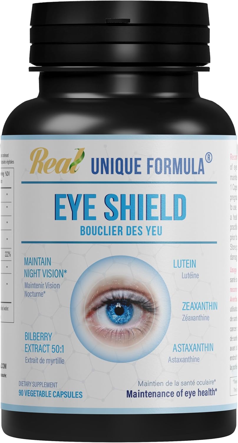 Amazon.com: Unique Formula Eye Shield Supplement with Bilberry, Lutein ...