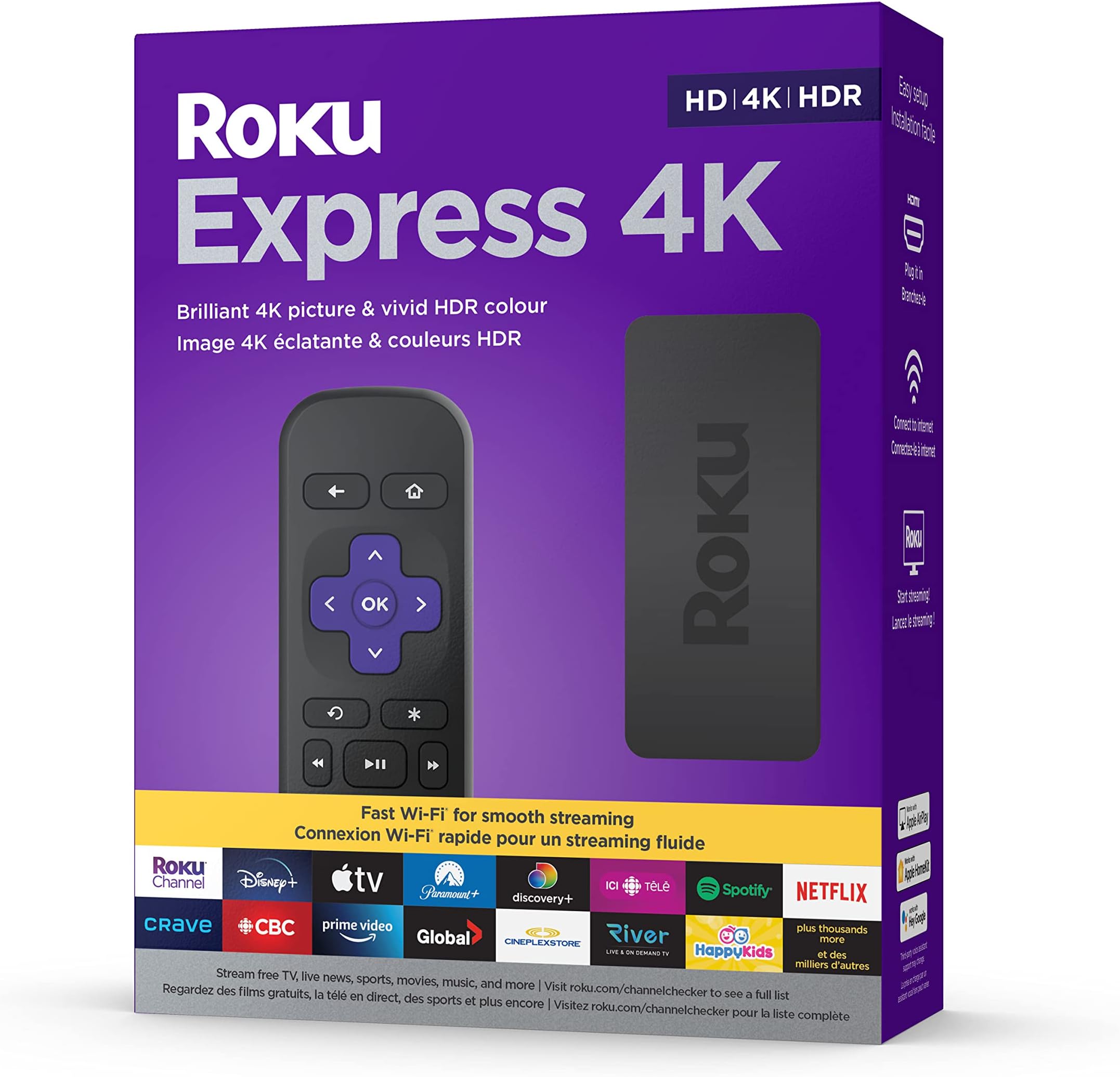 Amazon.com: Roku LE HD Streaming Media Player Wi-Fi Enabled with High ...