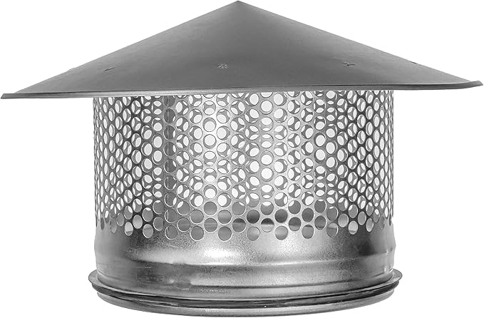 Repa Market 200 mm Rund Dach-Regenhaube - Verzinkter Stahl Dach ...