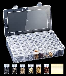 Amazon.com: 60-Slots Seed Storage Organizer Box with Label Stickers ...