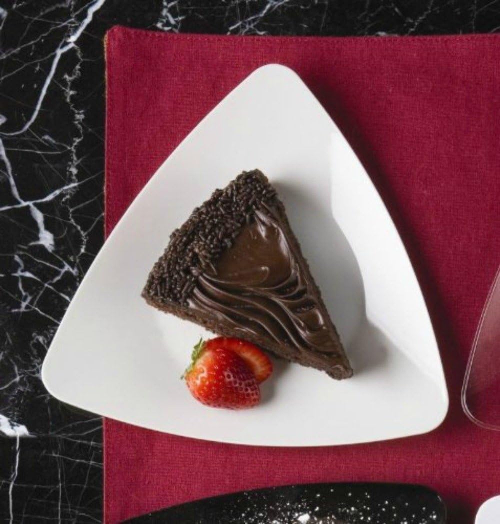 Amazon.com: Disposable Plastic 6" Triangle Dessert Plates - Case of 120 ...