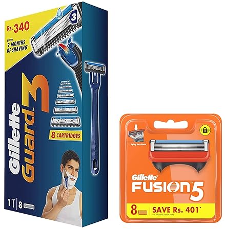 Gillette Fusion Manual Shaving Razor Blades - 8s Pack (Cartridge ...