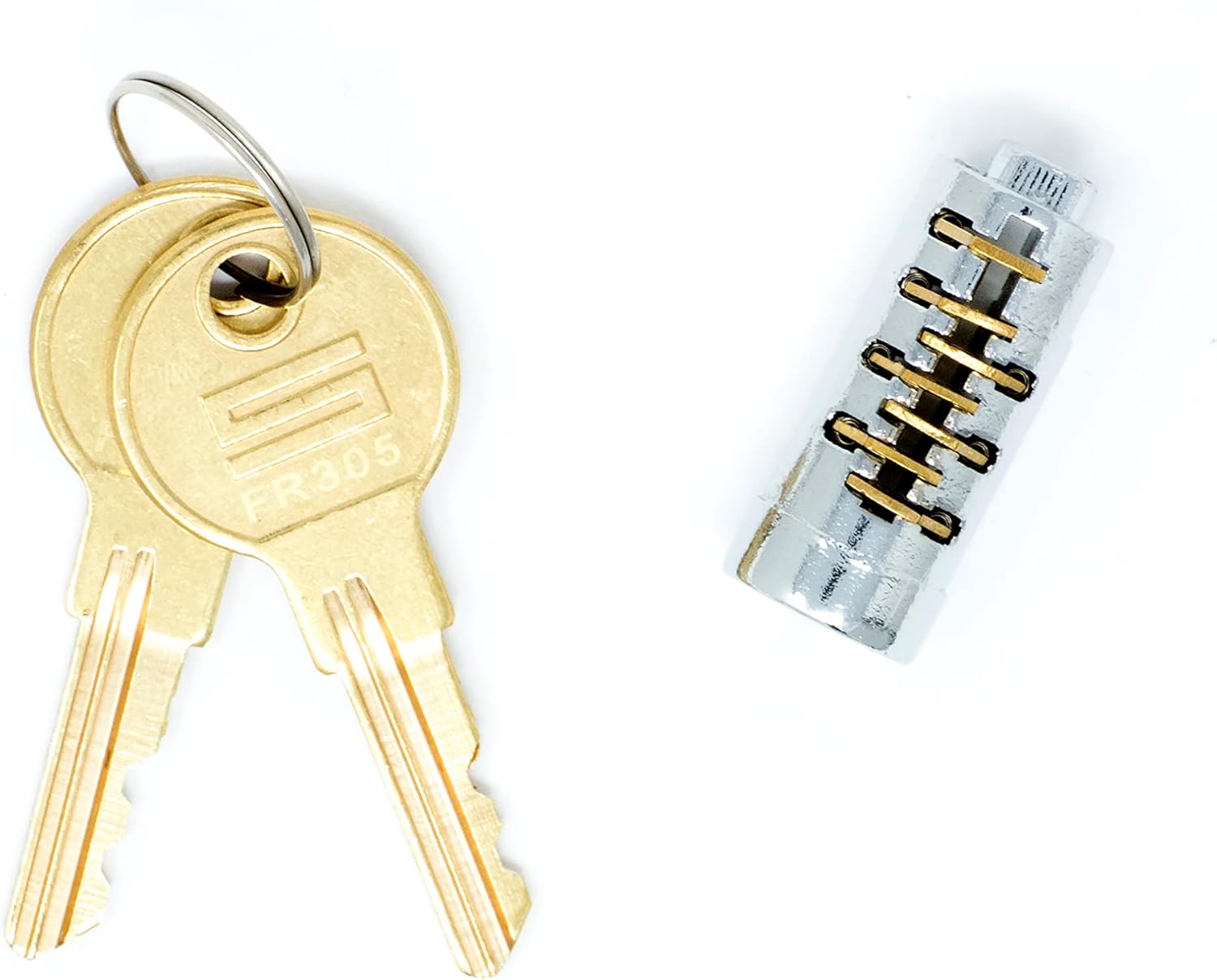 Steelcase FR322 Lock Core Kit with 2 Keys - Chrome - Amazon.com