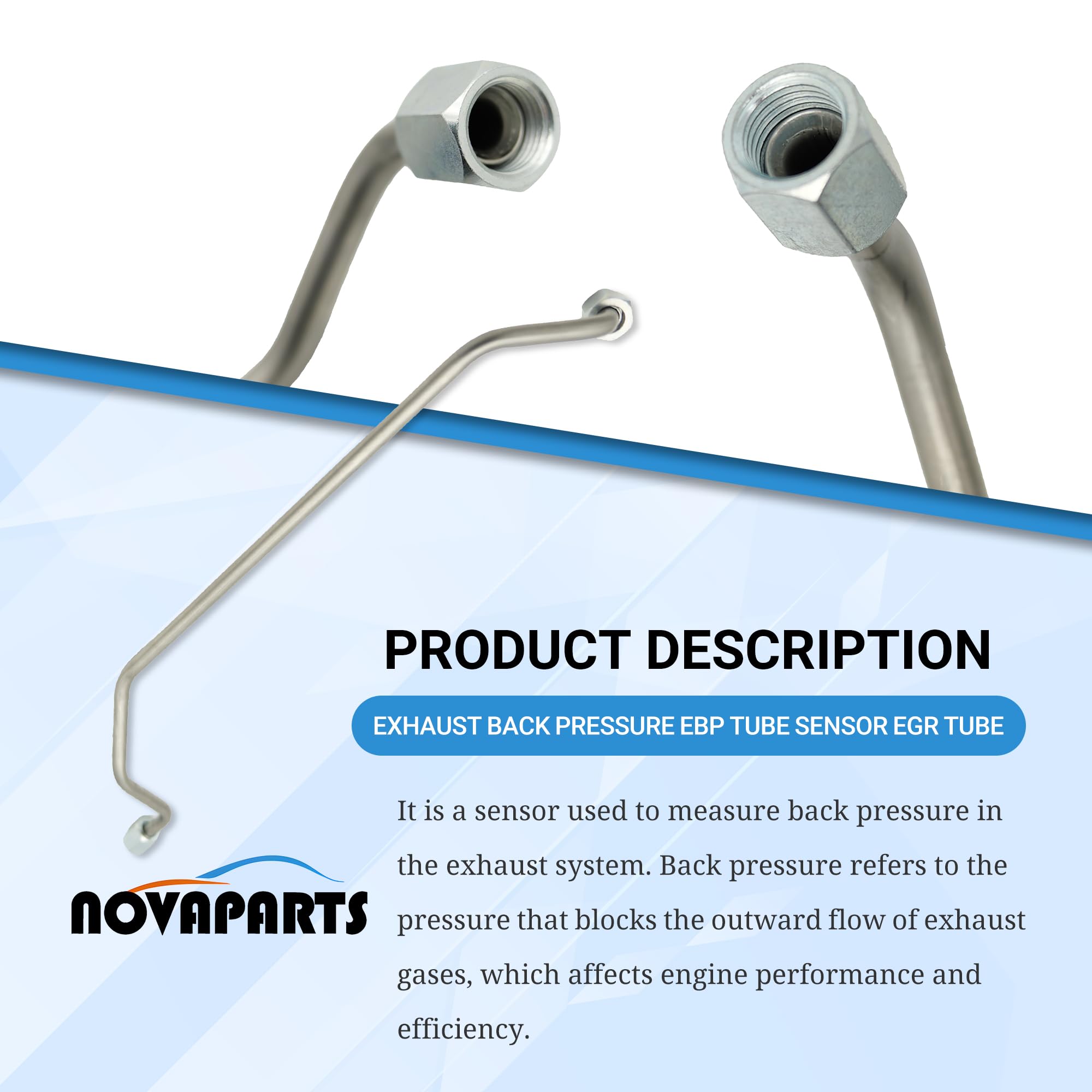 Snapklik.com : F4TZ9D477A 598-104 Exhaust Back Pressure EBP Tube Sensor ...