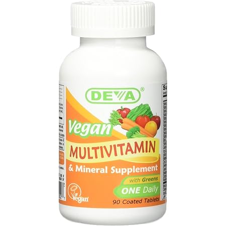 Amazon.com: Deva Vegan Vitamins Daily Multivitamin & Mineral Supplement ...