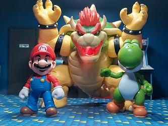 Amazon.com: THE SUPER MARIO BROS. MOVIE 7-Inch Feature Bowser Action ...