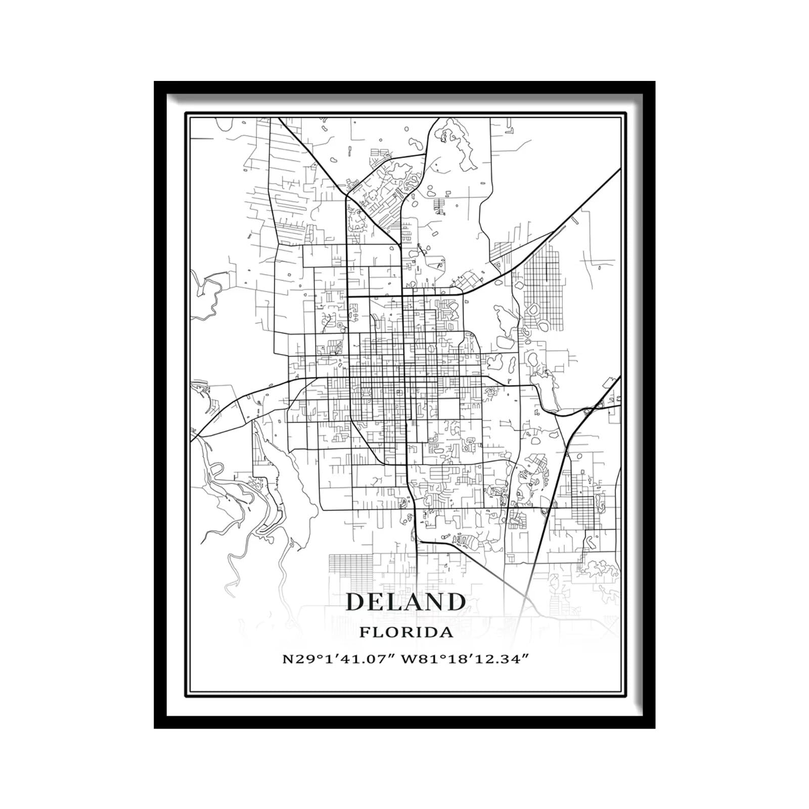 Map Of Deland Florida