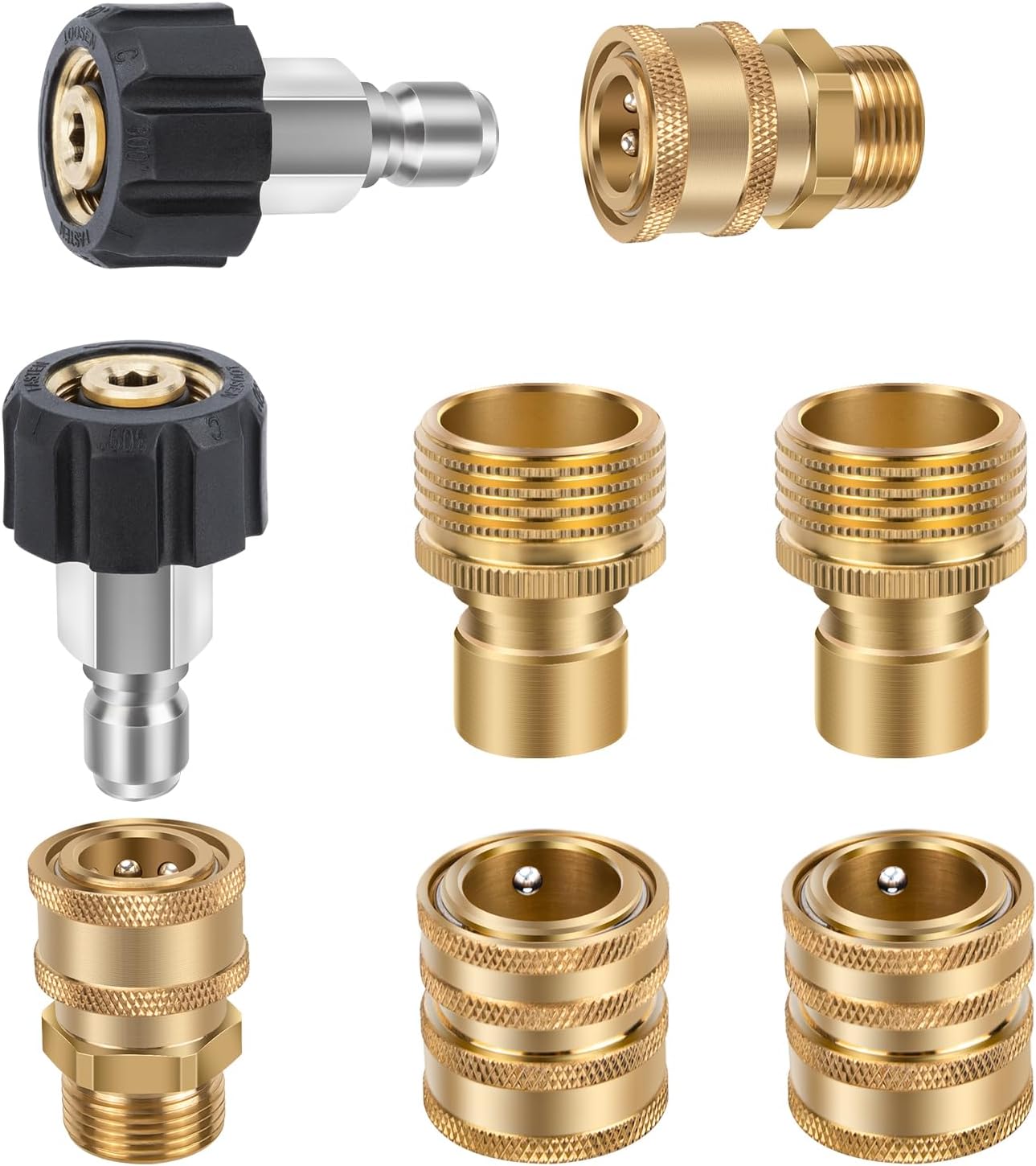 Pressure Washer Quick Connect, M22 Swivel to 3/8'' Quick Connect 3/4 ...