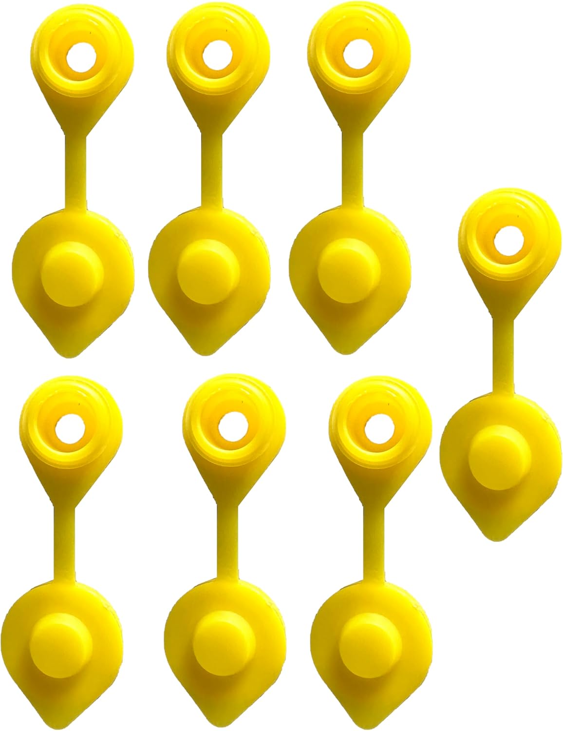7-Pack New Yellow Air Breather Fuel Gas Can Jug Vent CAPS with ...