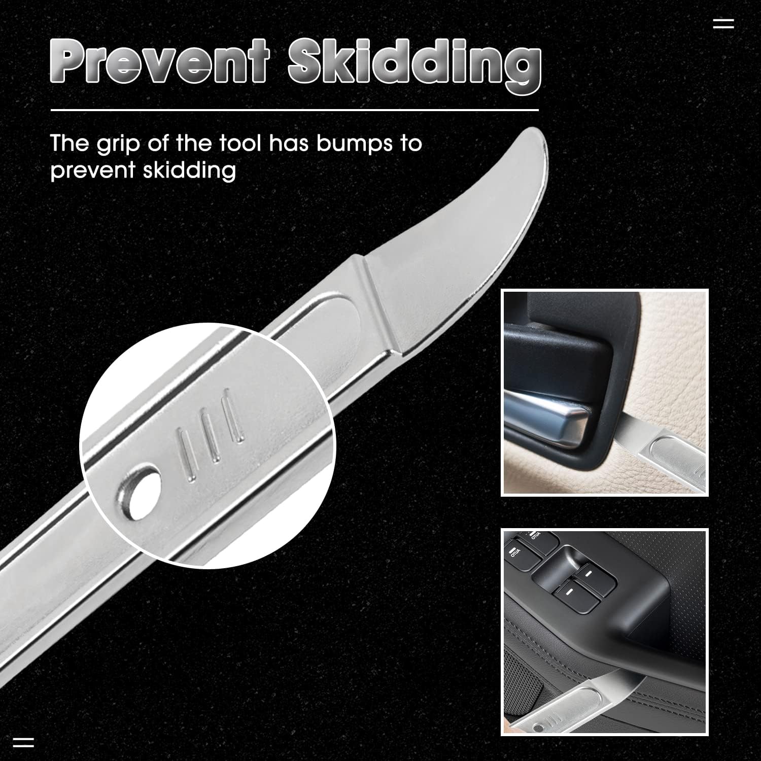 Buy 4140 Steel Wedge Pry Bar Panel Removal Tool Crowbar for Prying ...