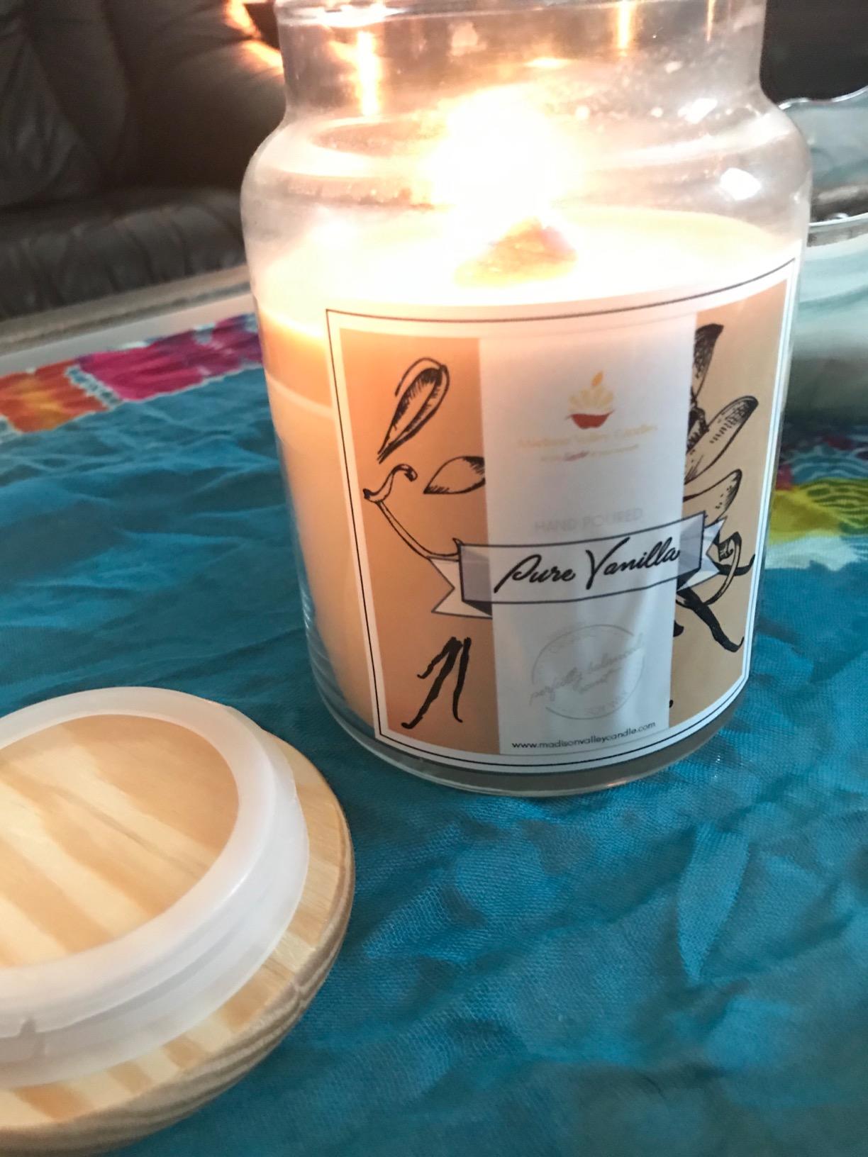 Amazon.com: Madison Valley Soy Candle Company Strong Scented Moonlight ...