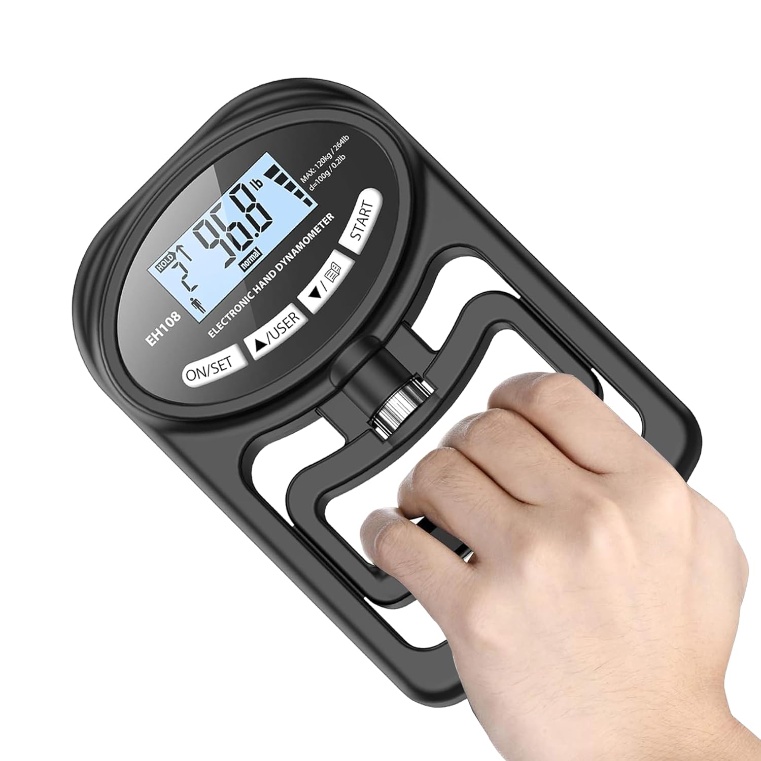 Buy ByteX Hand Dynamometer Grip Strength Trainer - Electronic Hand Grip ...