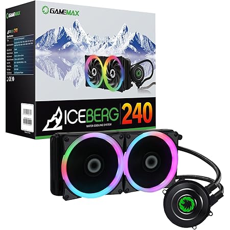 GOLDEN FIELD SF240 RGB All-in-One Liquid CPU Cooler with 240mm Radiator ...