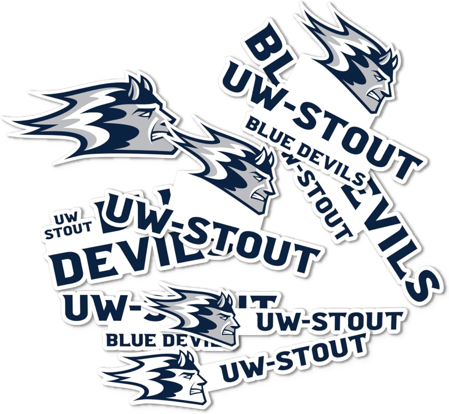 Amazon.com: Desert Cactus University of Wisconsin Stout Sticker Blue ...