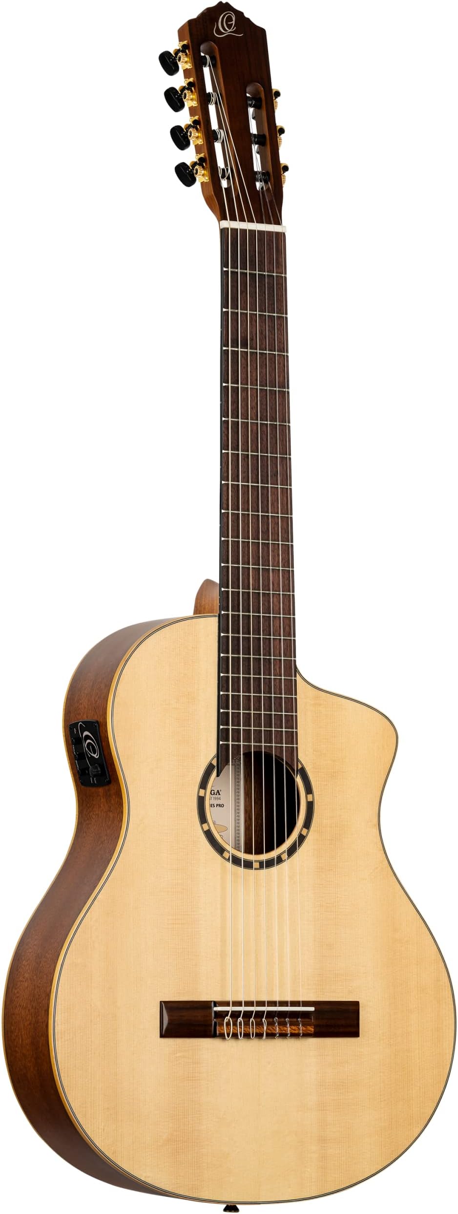 Amazon.com: Ortega Guitars Family Series Pro 7-String Solid Top ...