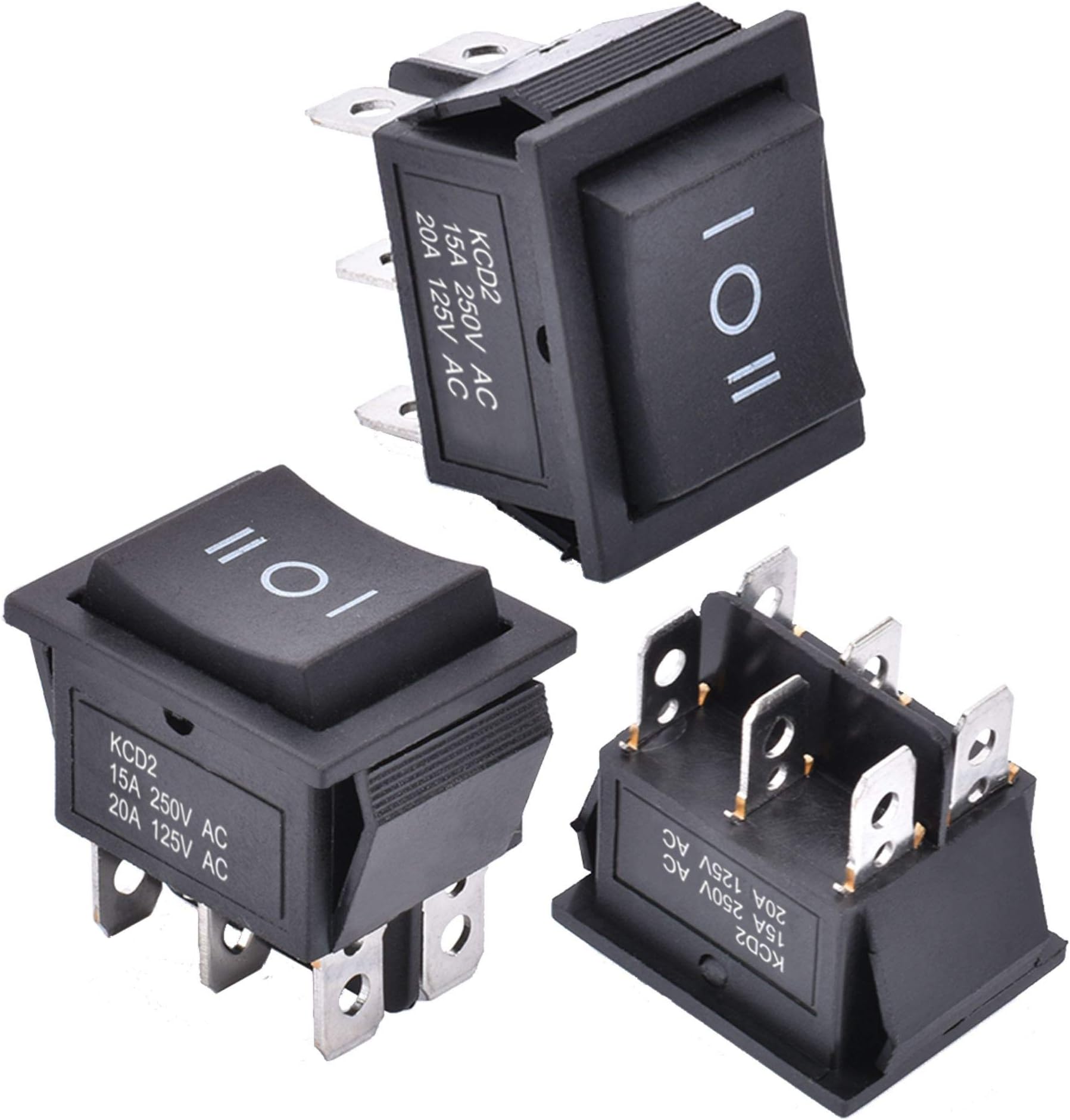 Amazon.com: Gardner Bender GSW-46 Electrical Rocker Switch, DPDT, ON ...