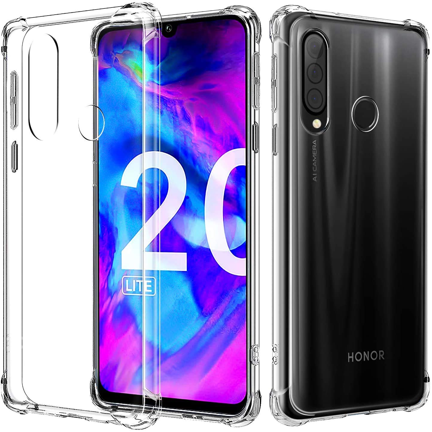 Case For Honor 200 Lite/200 Pro Clear Silicone Shockproof ARMOUR Gel ...