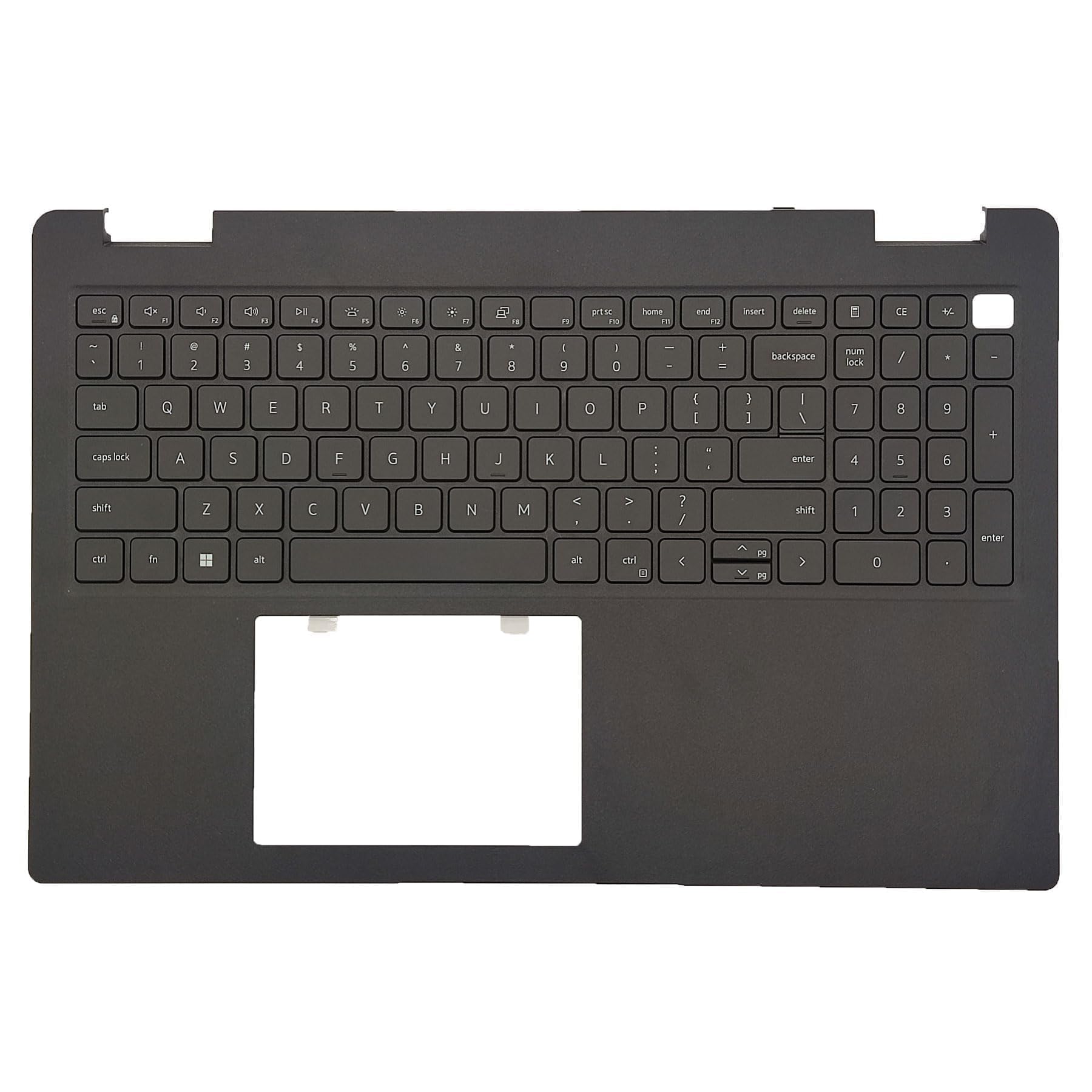 New Upper Case Palmrest Backlit Keyboard Assembly Replacement For Dell ...