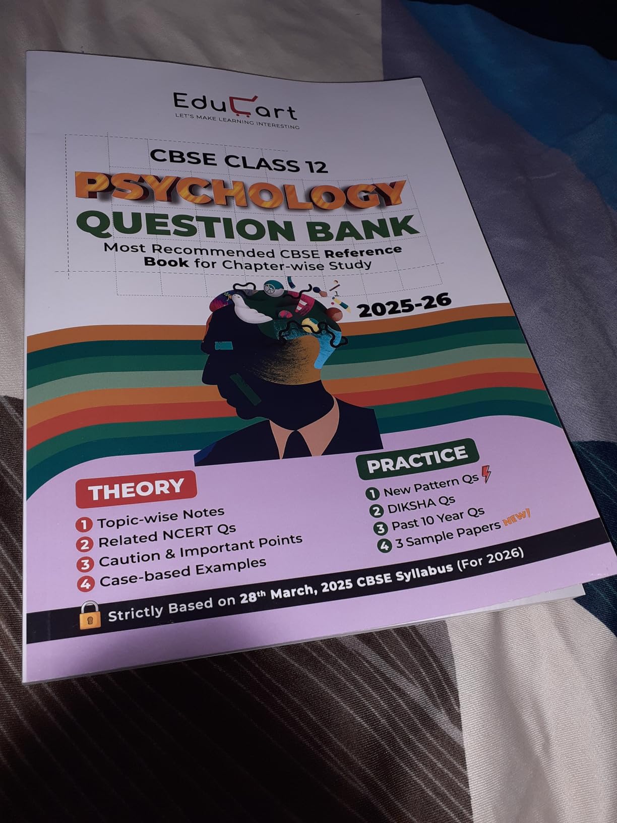 Educart CBSE Class 12 Psychology Question Bank 2025-26 on new Syllabus ...
