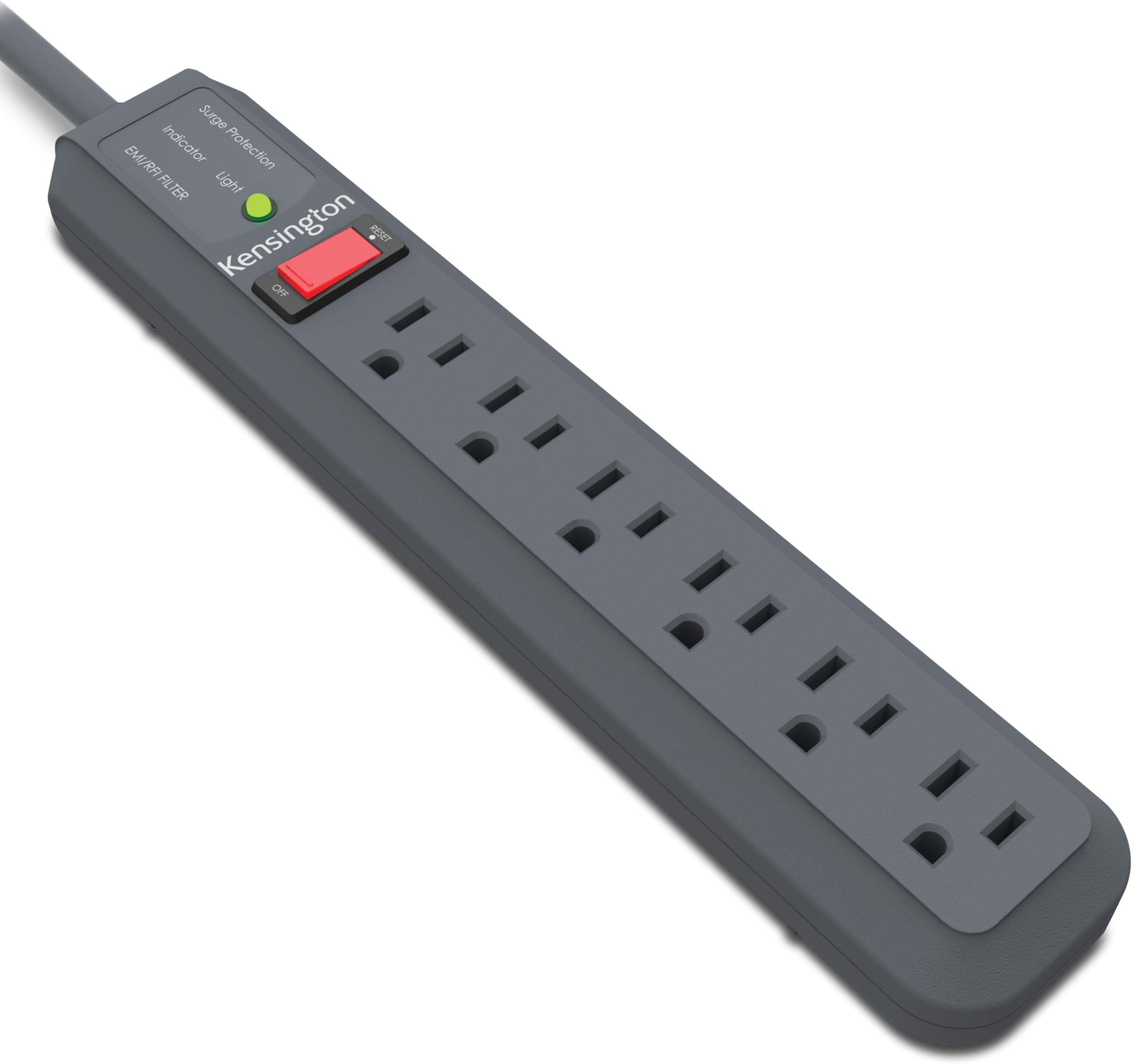 Amazon.com: Kensington Guardian 6 Outlet Power Strip, 15ft Surge ...