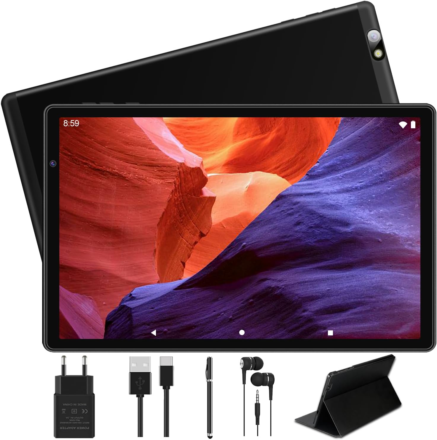 FACETEL Tablet 10 Pulgadas Android Tablet con Octa-Core 4GB + 64GB ...