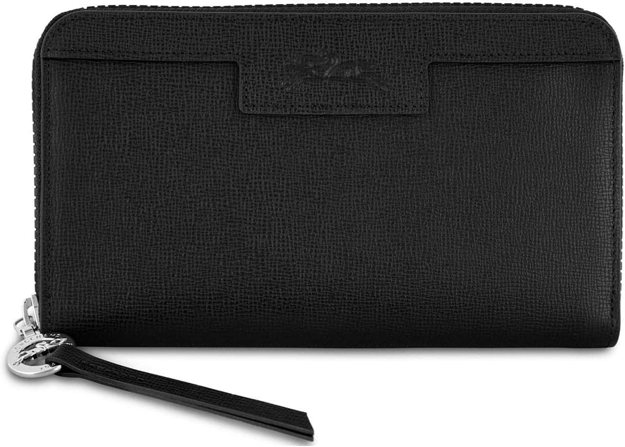 Amazon.com: Longchamp Le Pliage Neo Long Zip-Around Wallet - Black ...