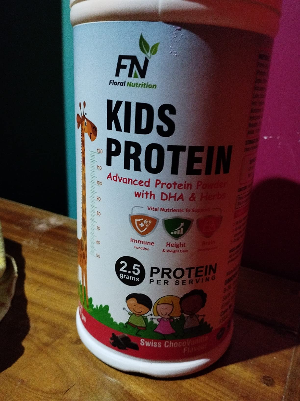 Floral Nutrition Kids Protein Powder with DHA,Vitamin-D for Growth ...