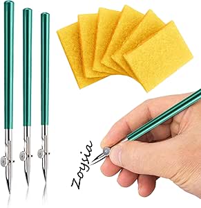 PAGOW 3PCS Art Ruling Pen Set, Masking Fluid Pen with 6 Pieces Glue ...