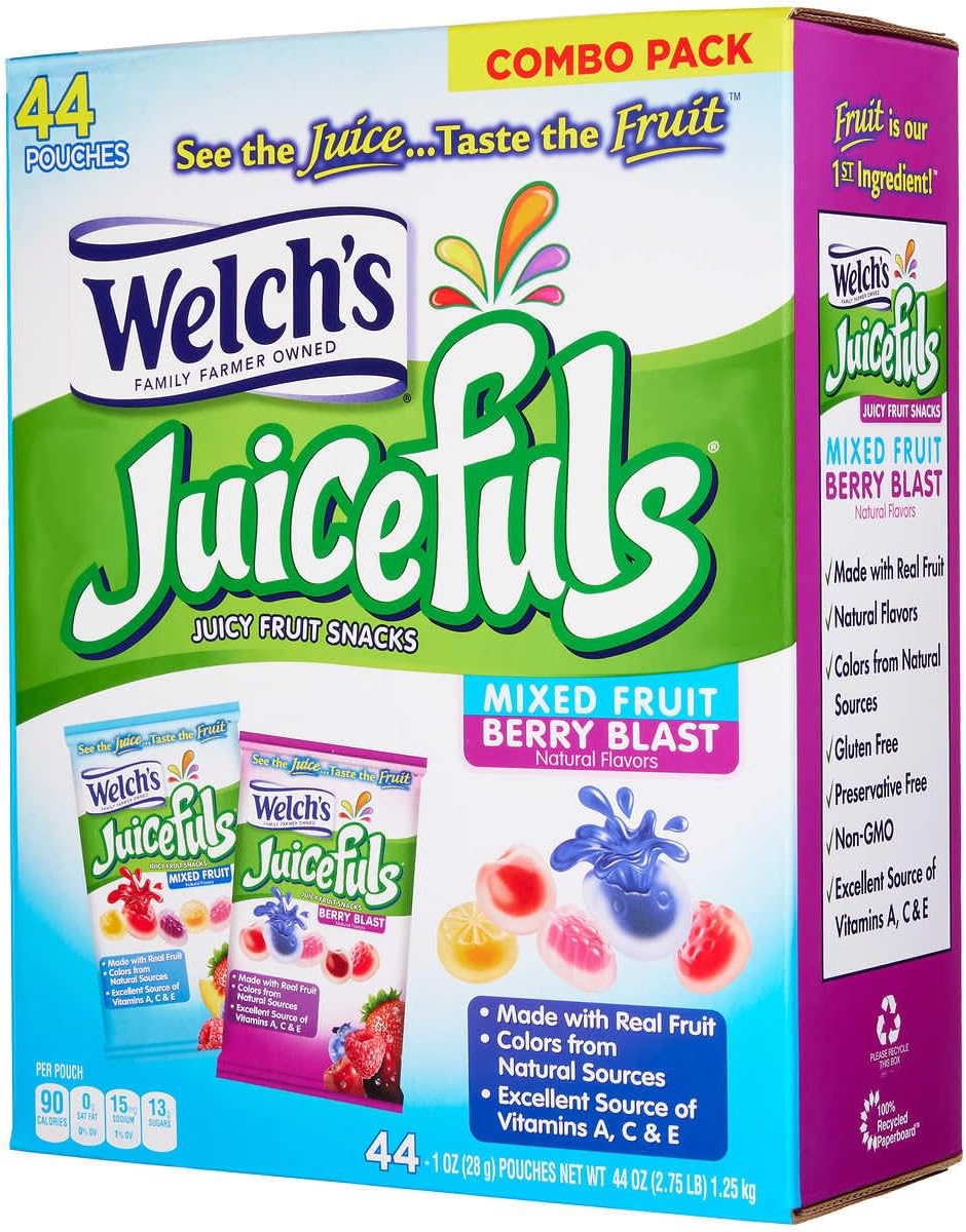 Amazon.com: Welch's Juicefuls Juicy Fruit Snacks, Mixed Fruits, Berry ...