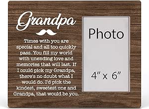 Amazon.com - HOIJAUMAI Grandpa Wood Picture Frame Gifts for Papa ...
