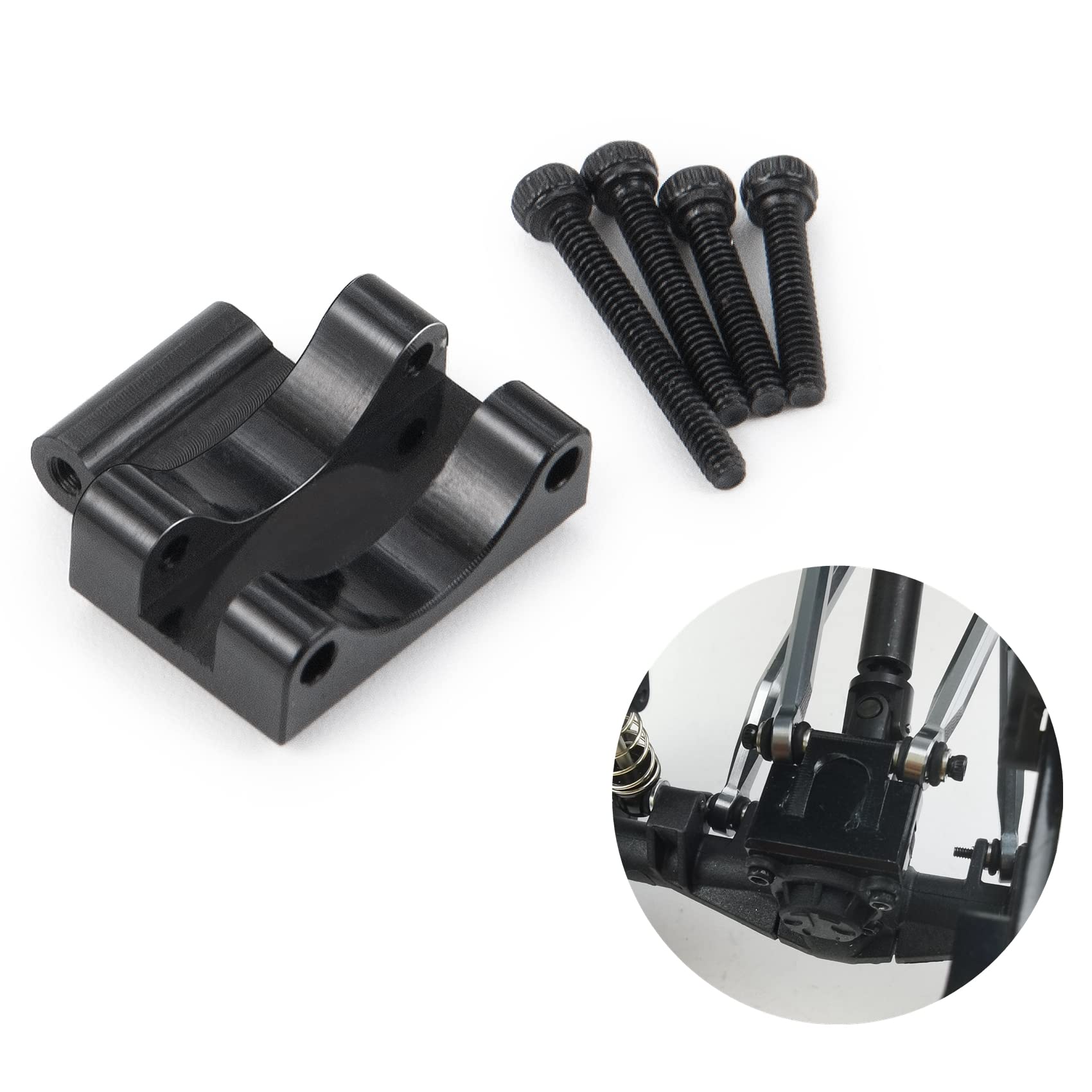 Amazon.com: MORLORDY RC Aluminum Rear Axle Truss Upper Link Mount for 1 ...