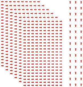 Amazon.com: ONLYKXY 1320pcs Arrow Sticker Label 1/2 Inch Color Coding ...
