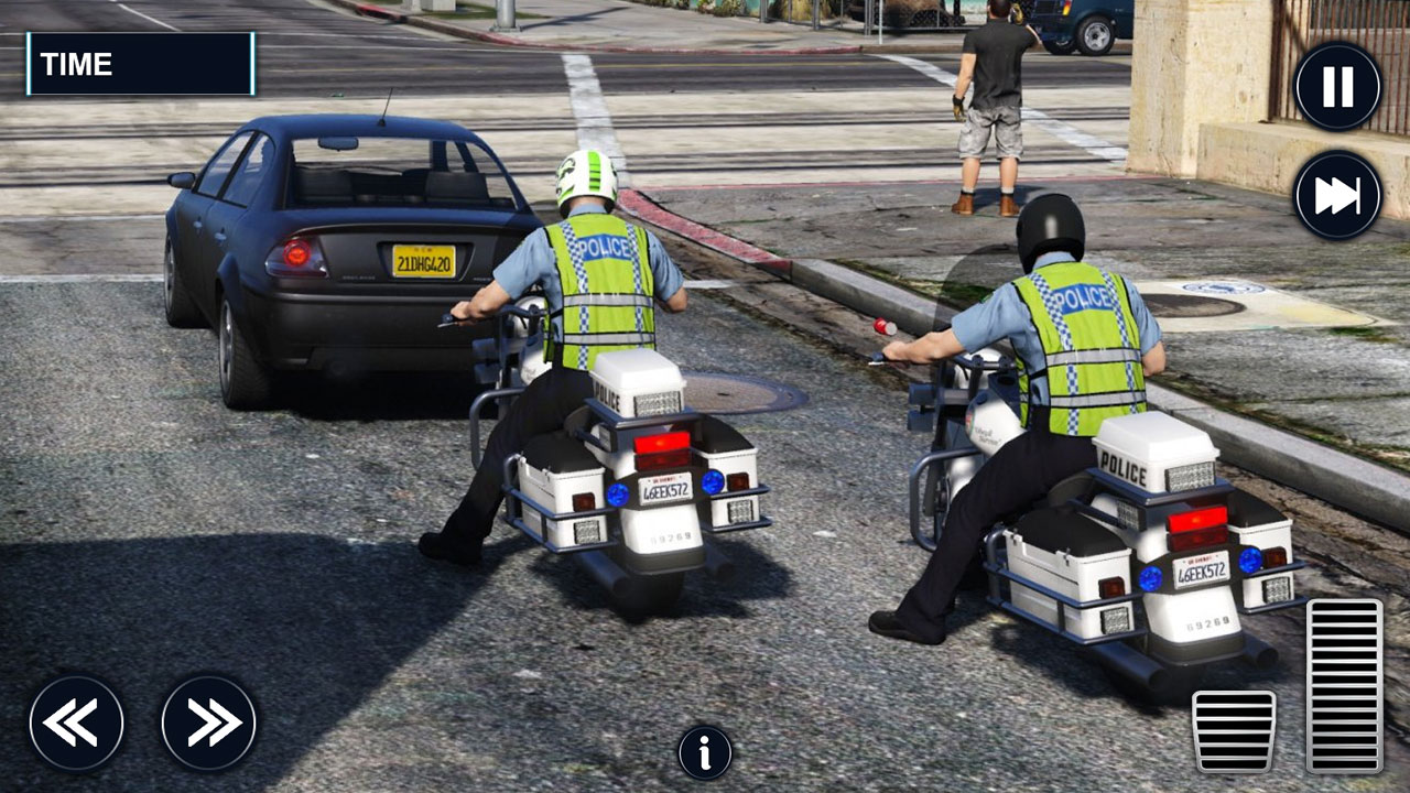 Real Open World Police Bike Simulator 3D: Extreme Bike Racing Robber ...