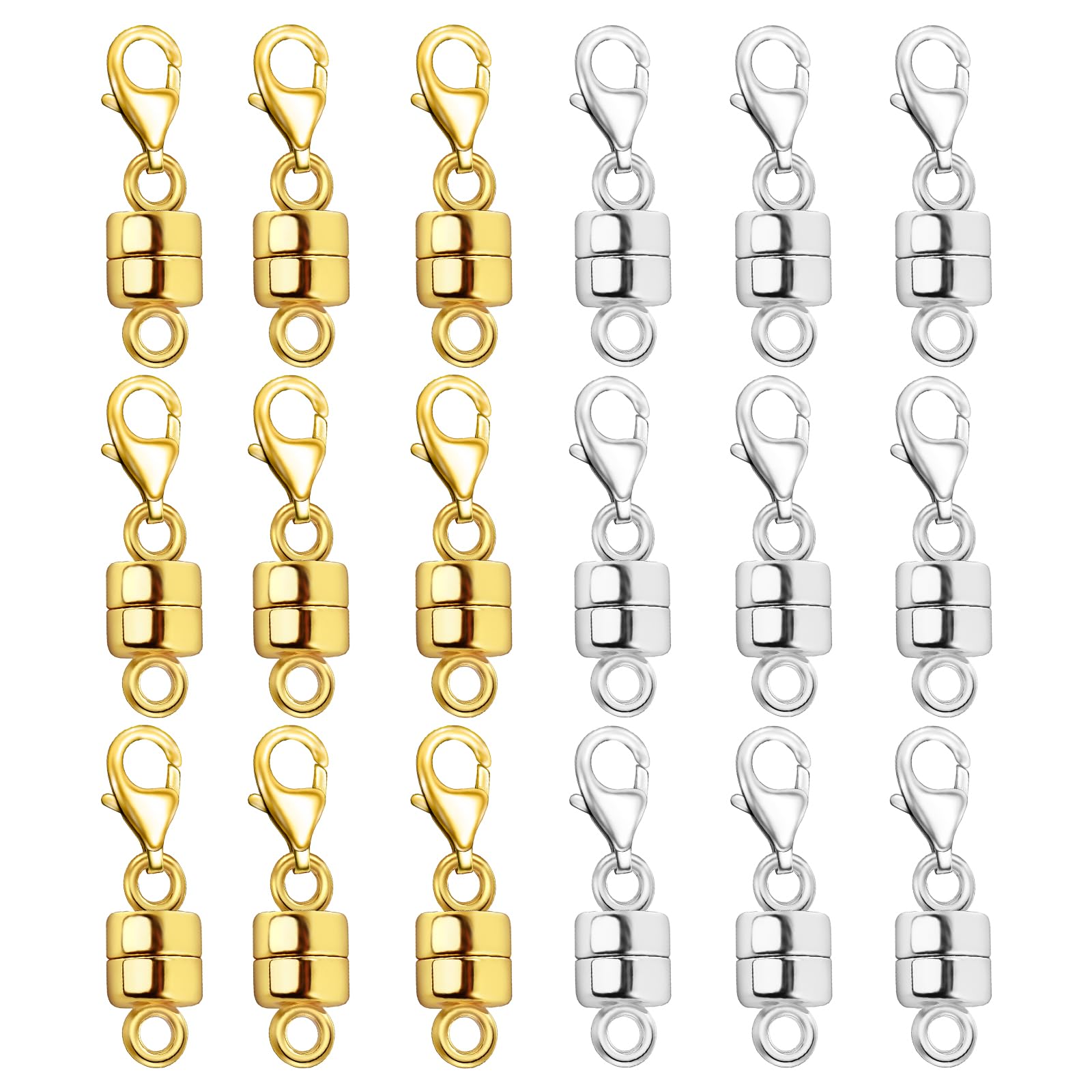 Amazon.com: Qulltk Magnetic Necklace Clasp with Lobster Clasp 18K Gold ...