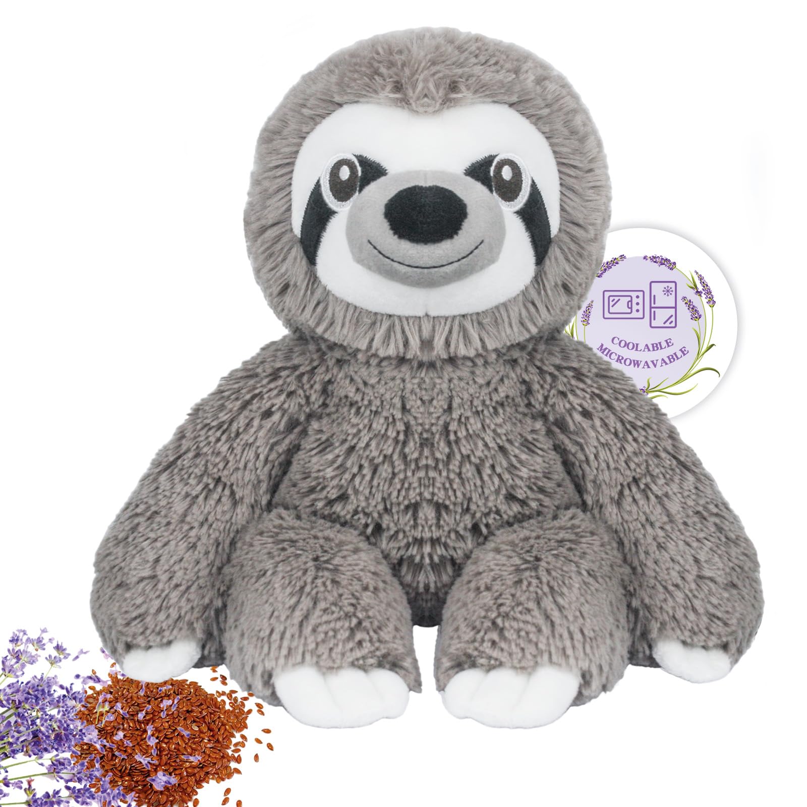 Amazon.com: Microwavable Stuffed Animal, Sloth, Heated Stuffed Animals ...