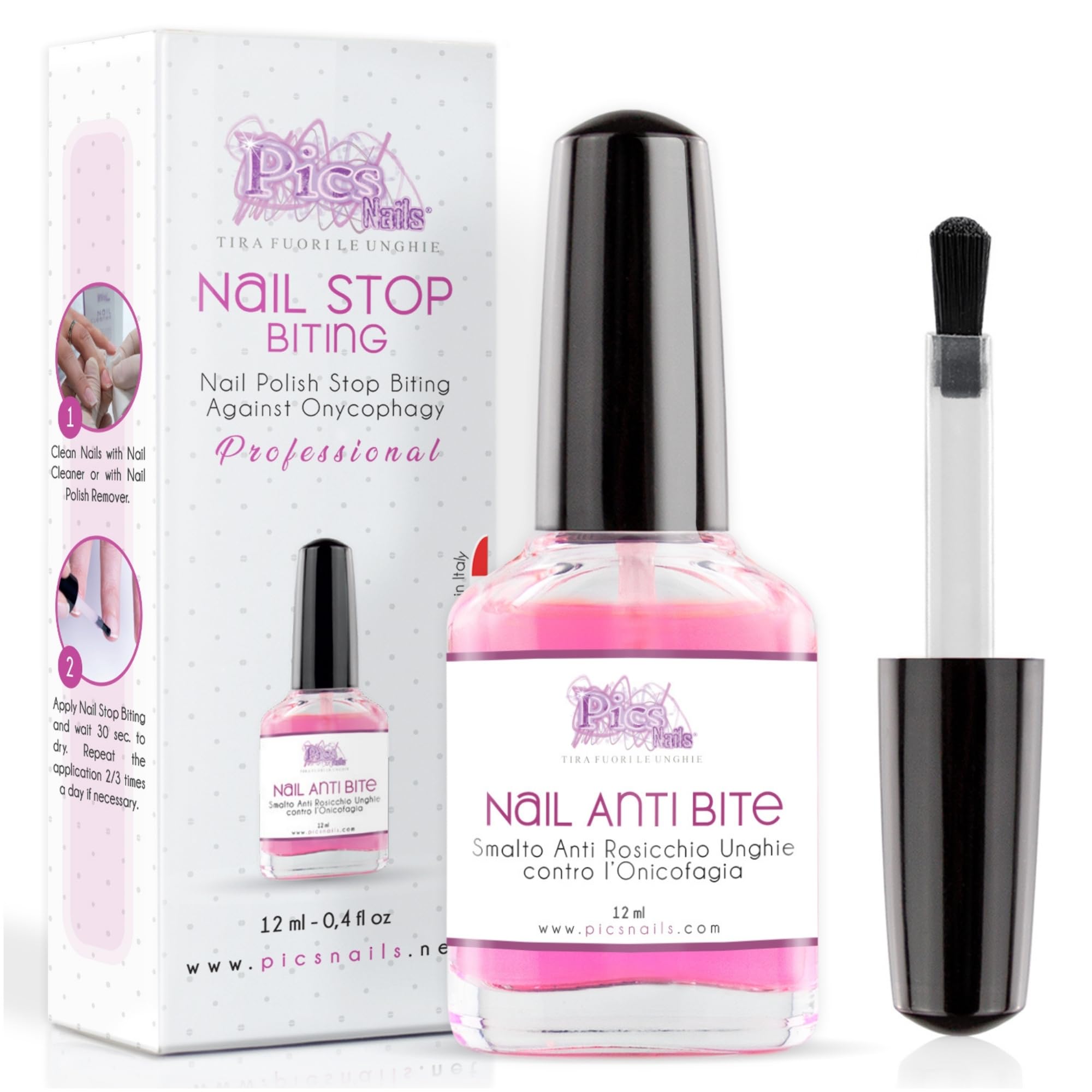 Amazon.com : Nail Biting Prevention Bitter Nail Polish 0.4 fl oz 12 ml - Nail Biting Treatment ...