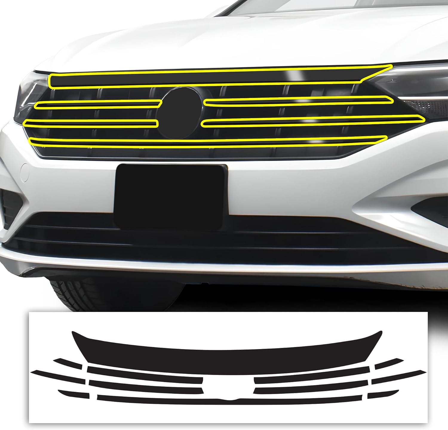 Amazon.com: BOGAR TECH DESIGNS Grille Chrome Delete Vinyl Decal Sticker ...