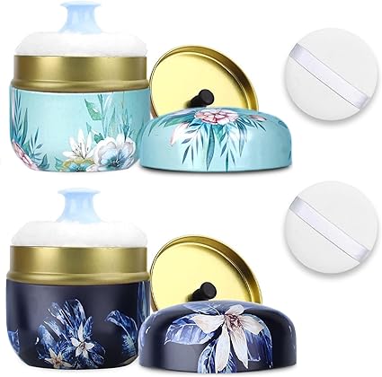 Amazon.com: SHIMIDO Body Powder Puff and Container, 3.15" Portable ...