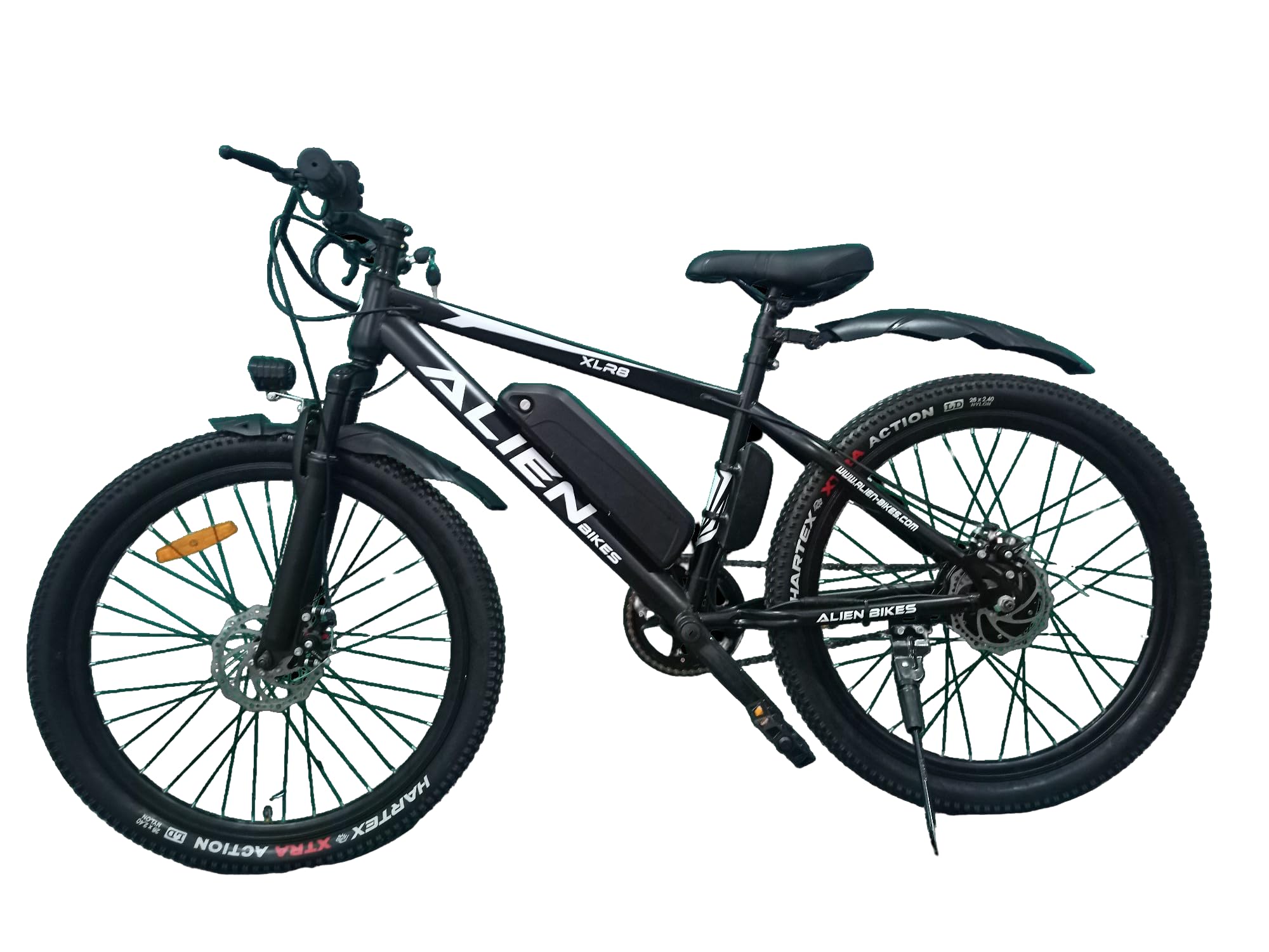 Electric Cycle With 26 Wheels Front Suspension Dual Disc Cut ...