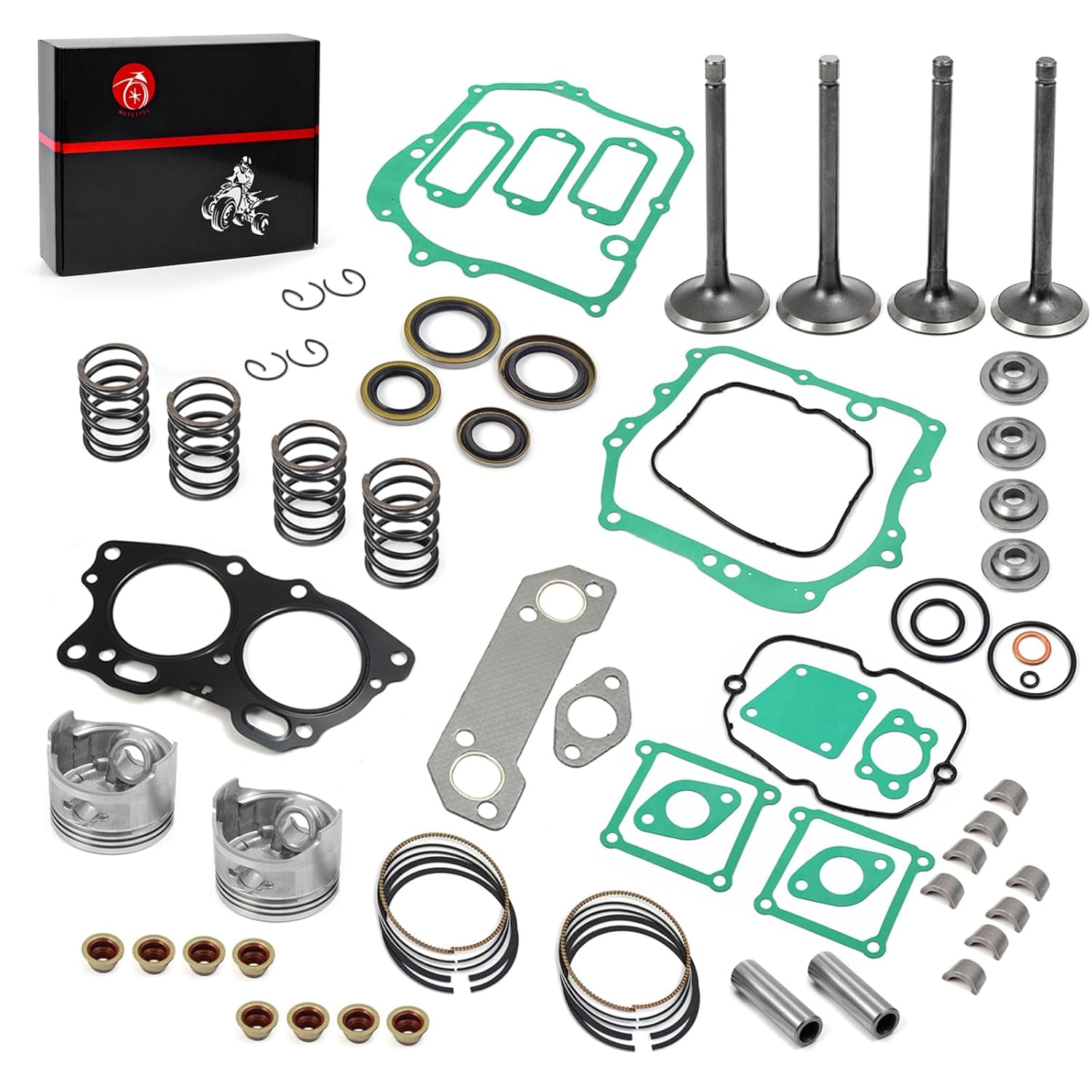 Amazon.com: Piston & Ring Gasket Seal Top End Rebuild Kit STD for EZGO ...