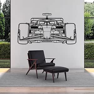 Amazon.com: vinwipe Formula One Metal Wall Art, F1 Racing Metal Wall ...
