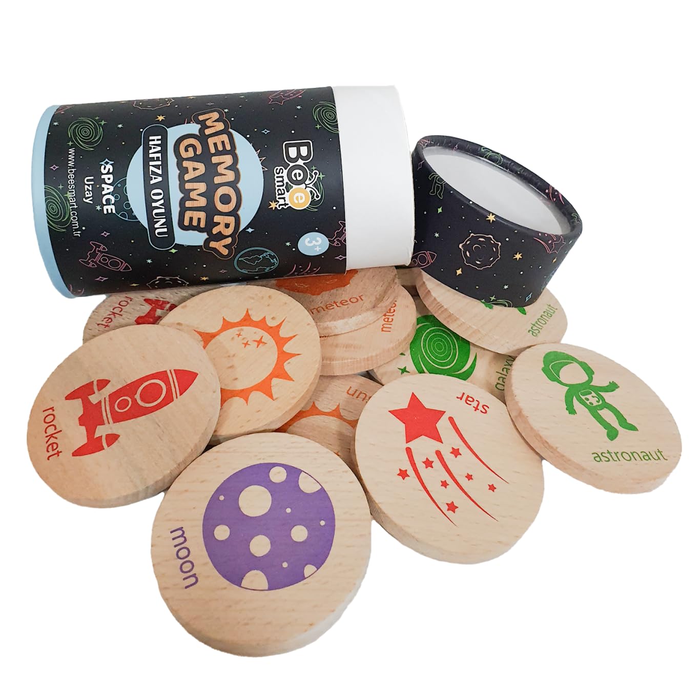 Amazon.com: bee smart Wooden Memory Game - Matching Memory Game for ...