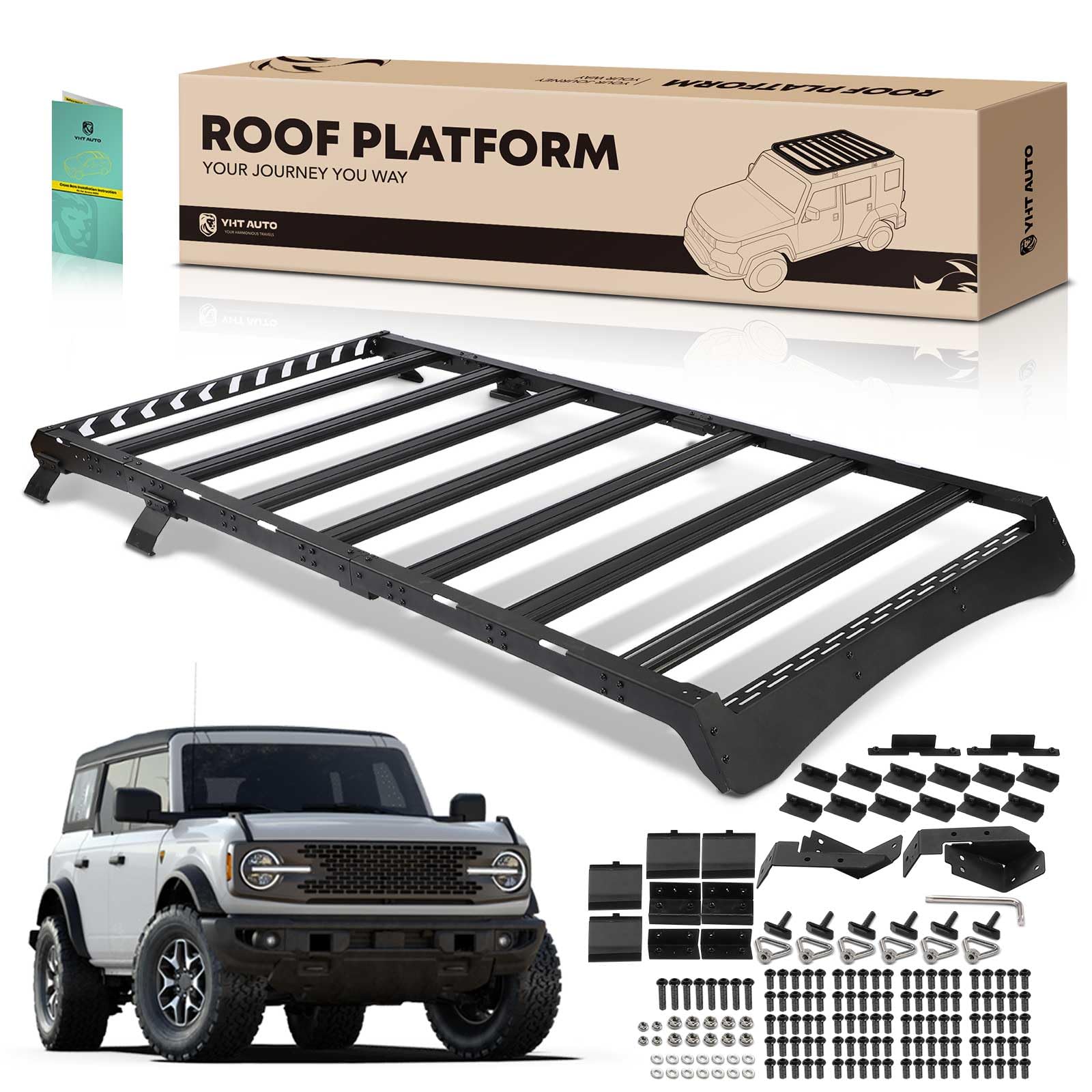 Amazon.com: YHTAUTO Car Roof Rack Cargo Carrier Compatible with 2021 ...