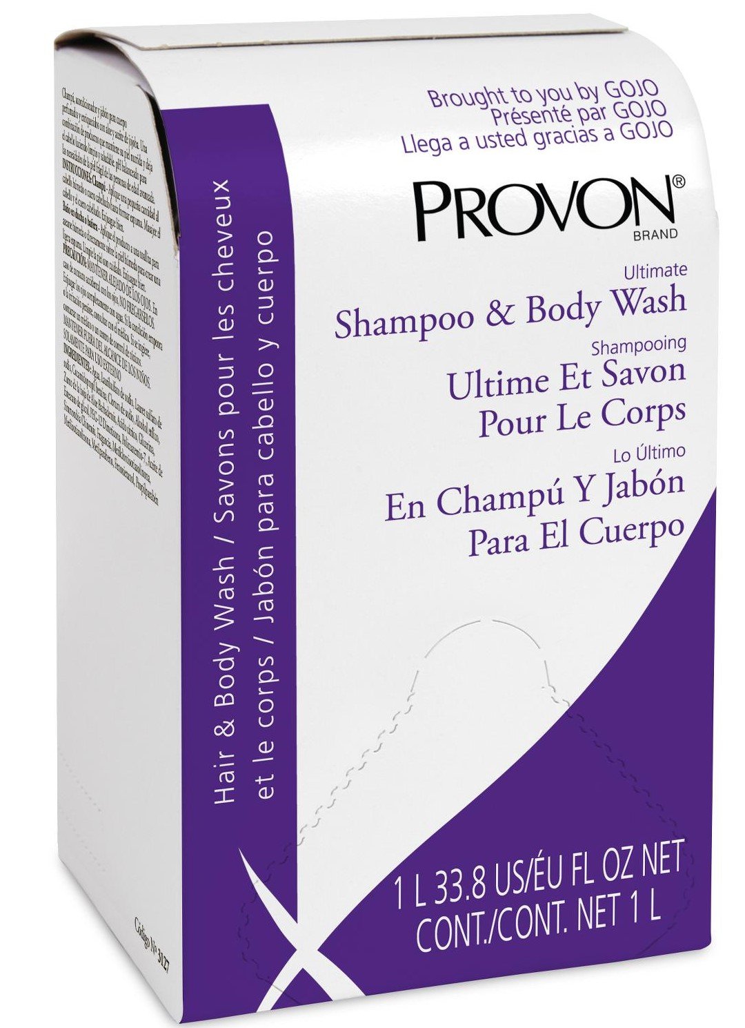 GOJO 3127-08 PROVON Ultimate Shampoo & Body Wash, 1000ml (Pack of 8 ...