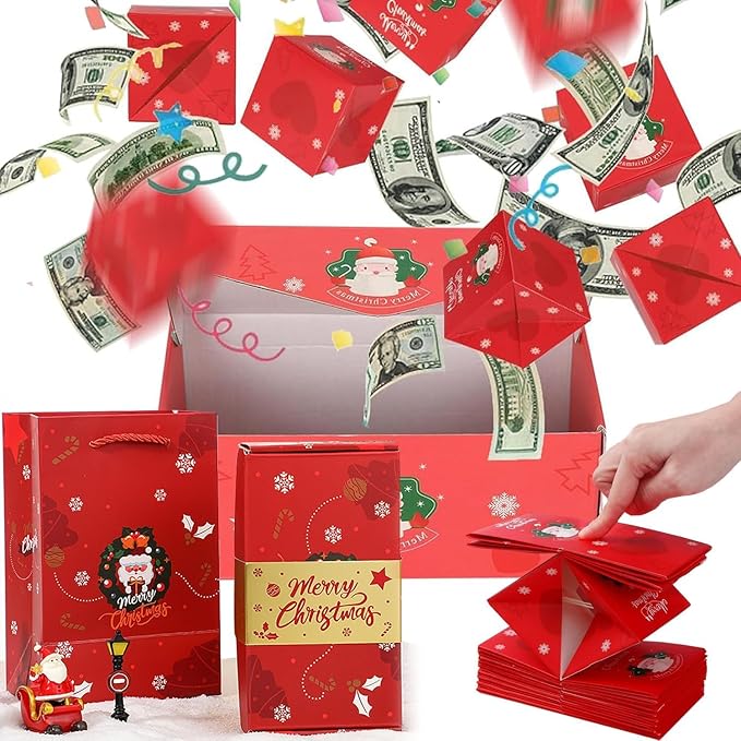 Amazon.com: Surprise Gift Box Explosion for Money, Unique Folding ...