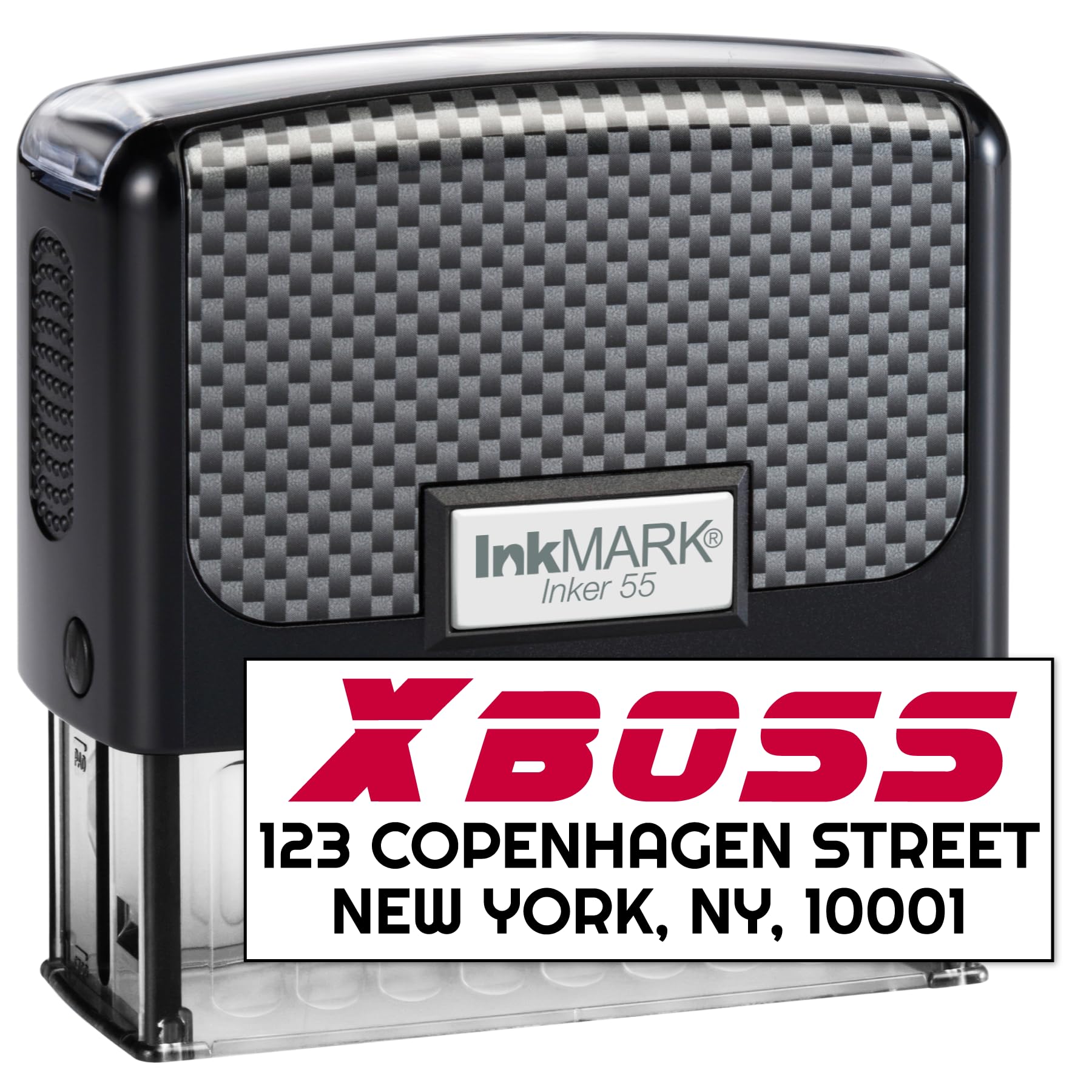 Amazon.com : InkMark Custom Text/Logo/Image Stamp - 2 Customizable Ink Colors - Custom ...