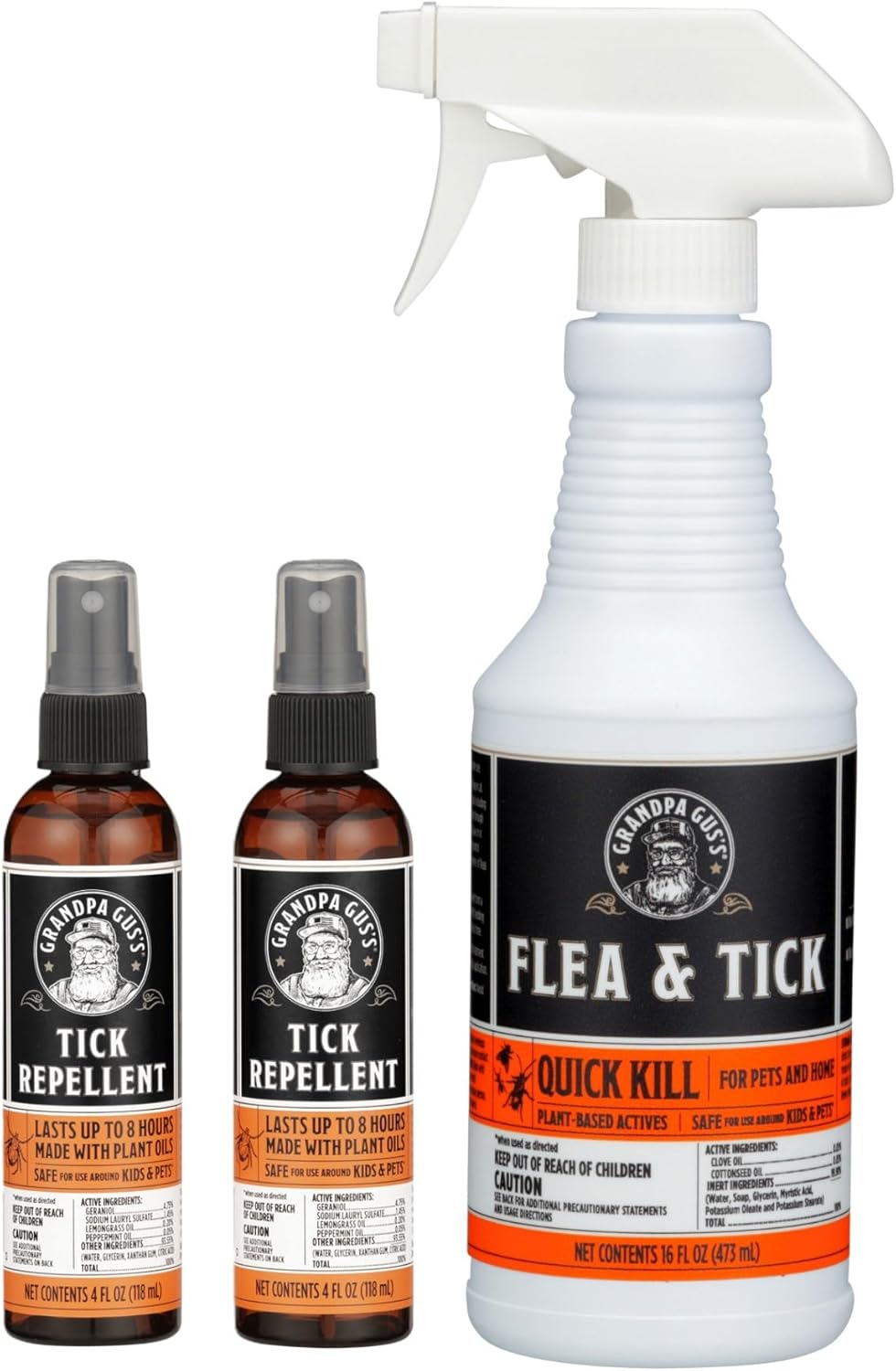 Amazon.com: Grandpa Gus's Tick Repellent for Humans, 4 oz (Pack of 2 ...