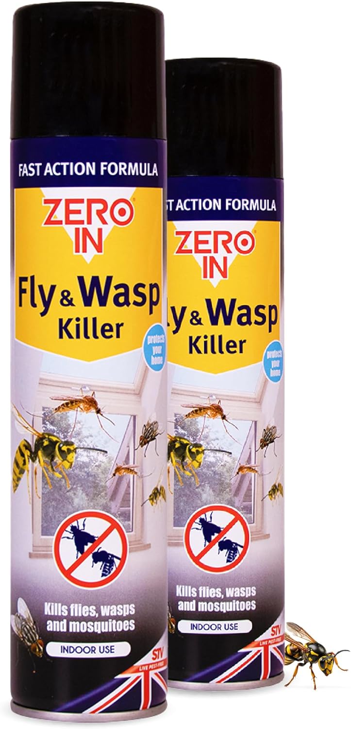 Zero In Fly & Wasp Killer – Fly Spray for the Home - Fast-Acting ...